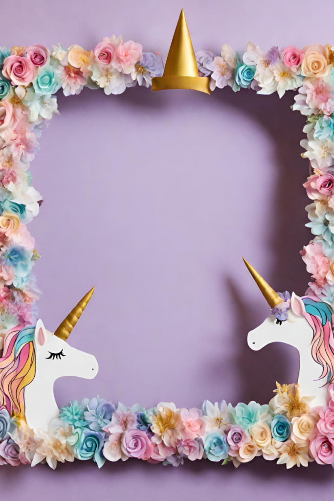 DIY Unicorn Photo Booth Frame - Party Wowzy